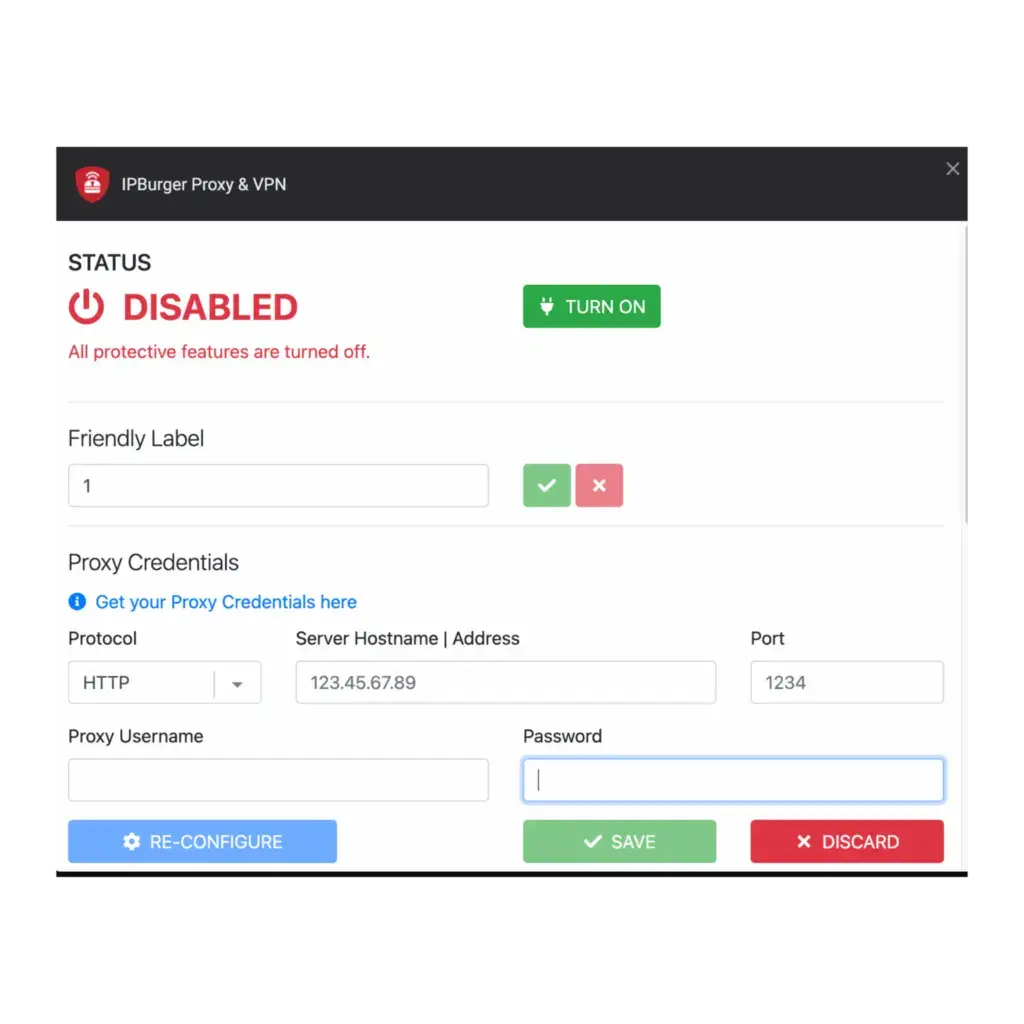 What is "Configure Proxy"?
